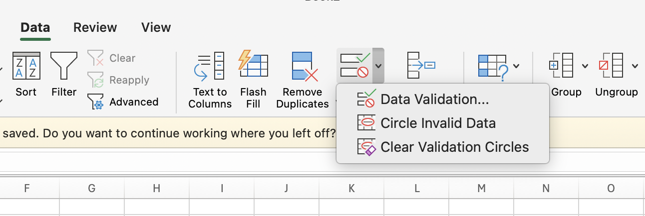 Data Validation in Excel - Excel Examples